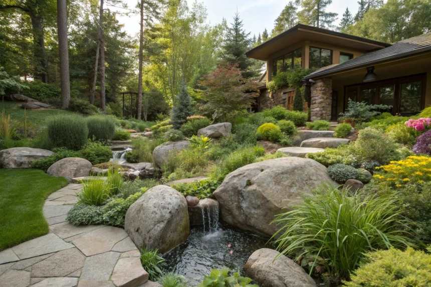 16+ Stunning Big Backyard Landscaping Ideas
