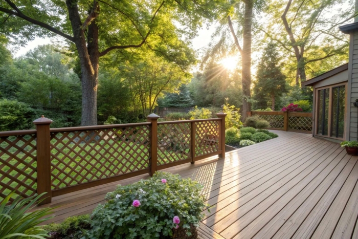 19+ Charming Lattice Deck Railing Ideas