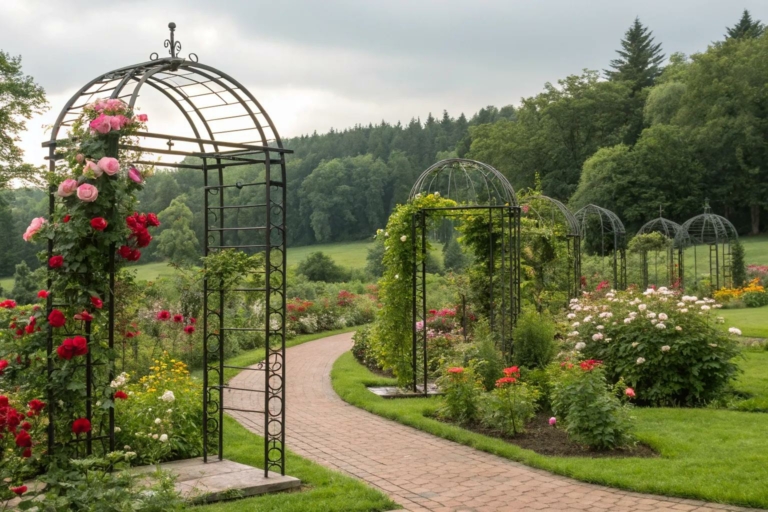 15+ Beautiful Climbing Roses Trellis Ideas