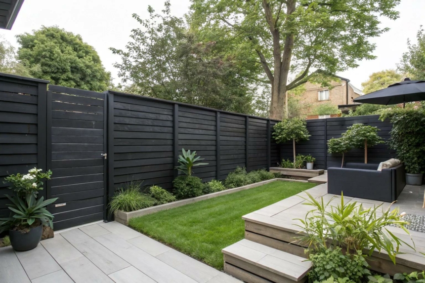 17+ Stylish Modern Concrete Fence Design Ideas