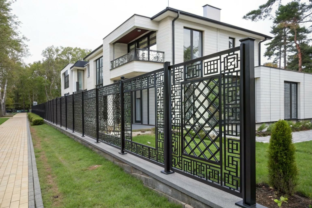 17+ Stylish Modern Concrete Fence Design Ideas