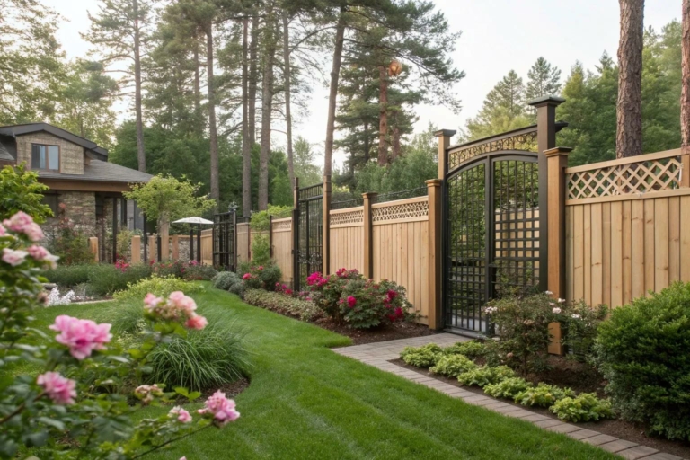16+ Creative Fence Line Landscaping Ideas
