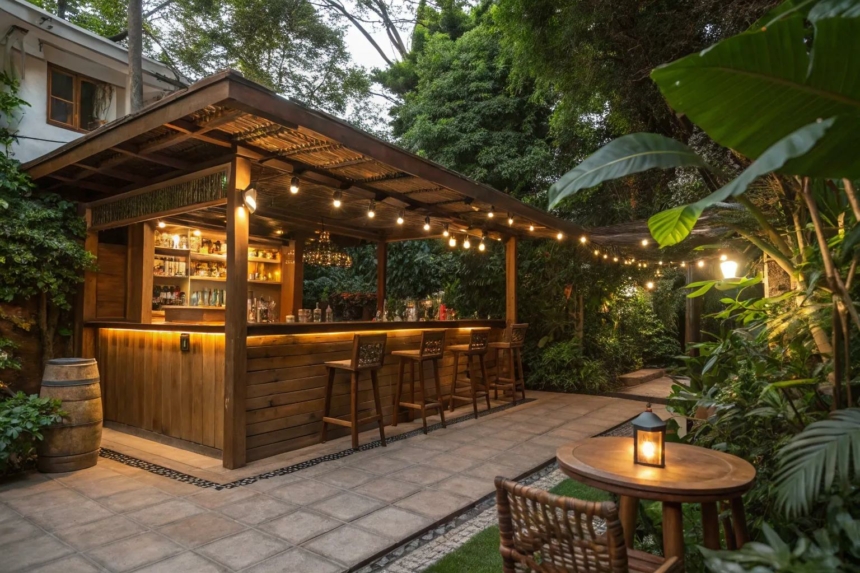 17+ Inspiring Outdoor Corner Bar Ideas