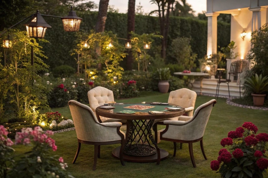 15+ Inspiring Outdoor Poker Table Ideas