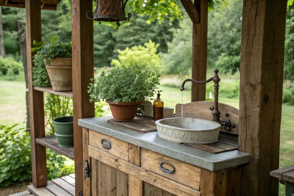16+ Inspiring Outdoor Sink Station Ideas