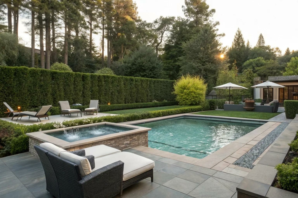 12+ Inspiring Pool Designs with Hot Tub Ideas