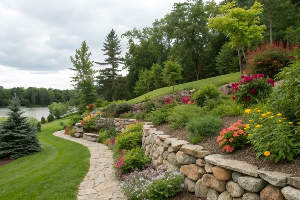 20+ Creative Rip Rap Rock Landscaping Ideas