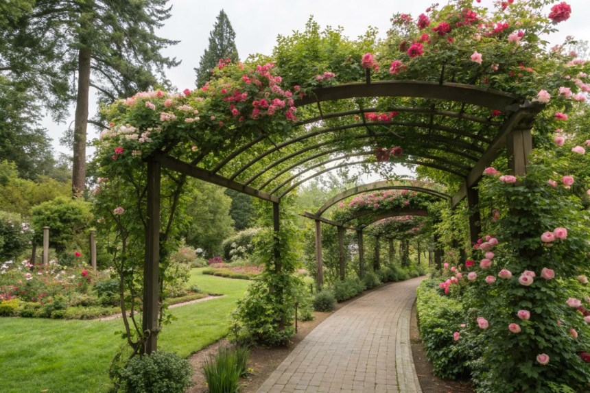 18+ Stunning Front Yard Rose Garden Ideas