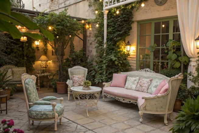 20+ Inspiring Shabby Chic Patio Ideas