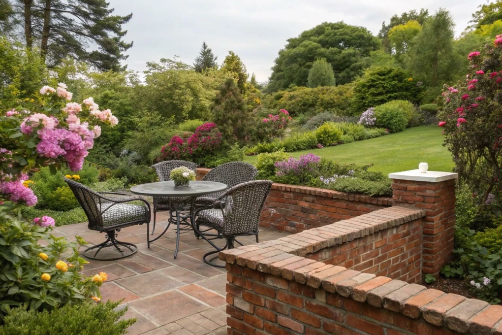 17+ Stunning Front Garden Brick Wall Design Ideas