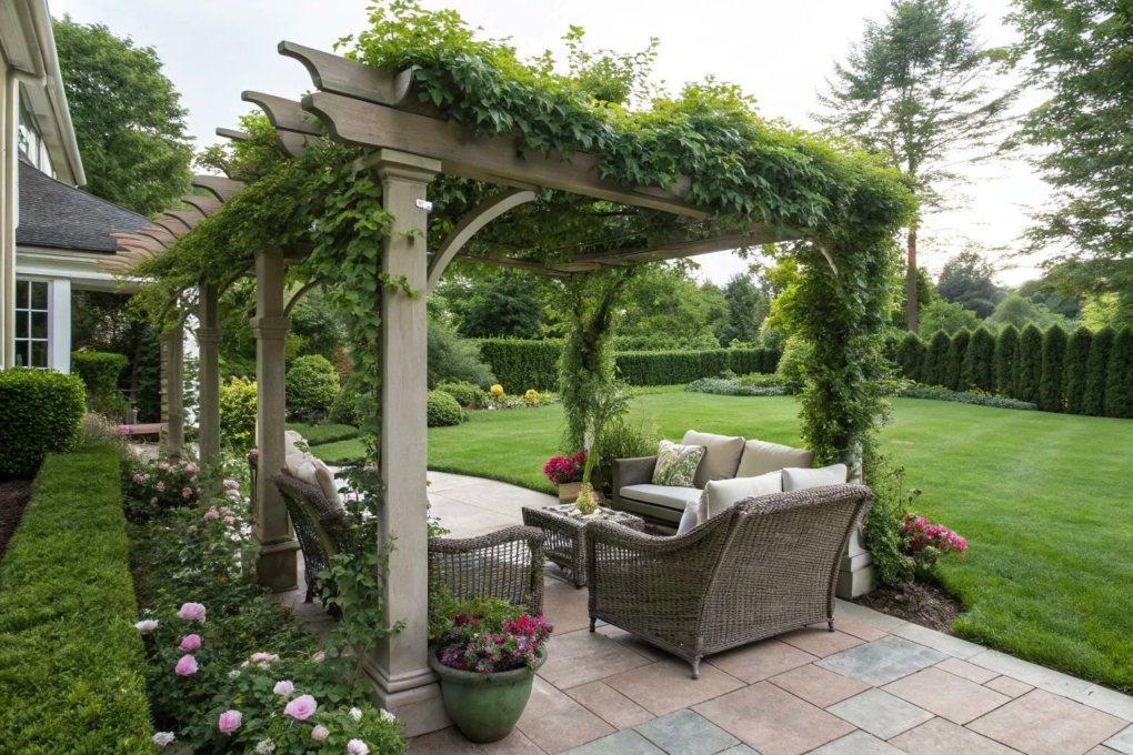 13+ Stylish Side Yard Pergola Ideas