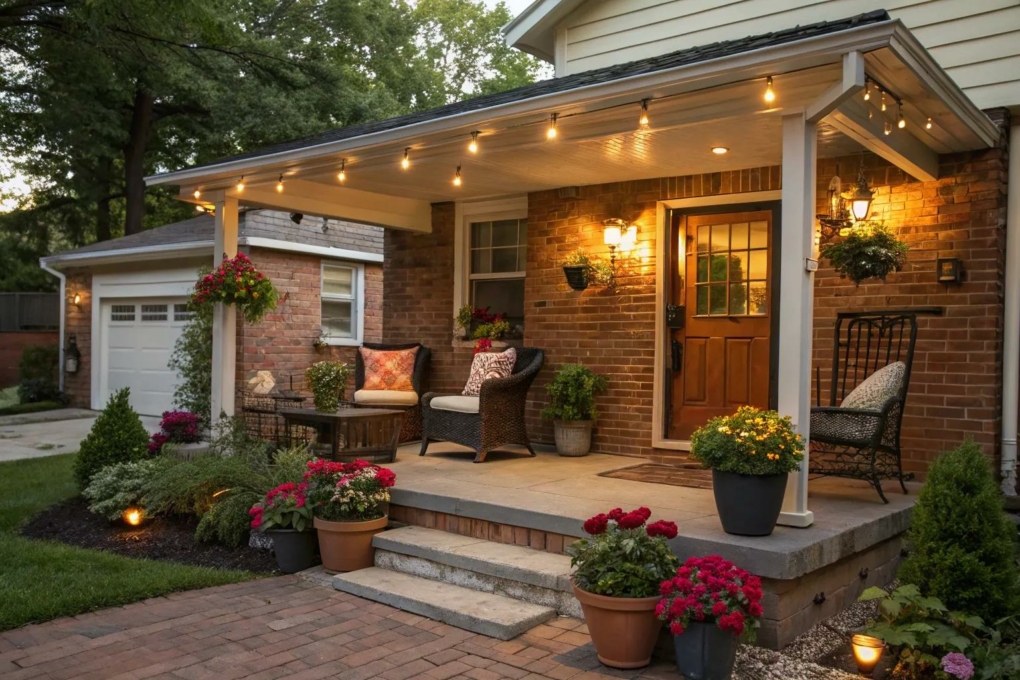 17+ Charming Front Stoop Decorating Ideas