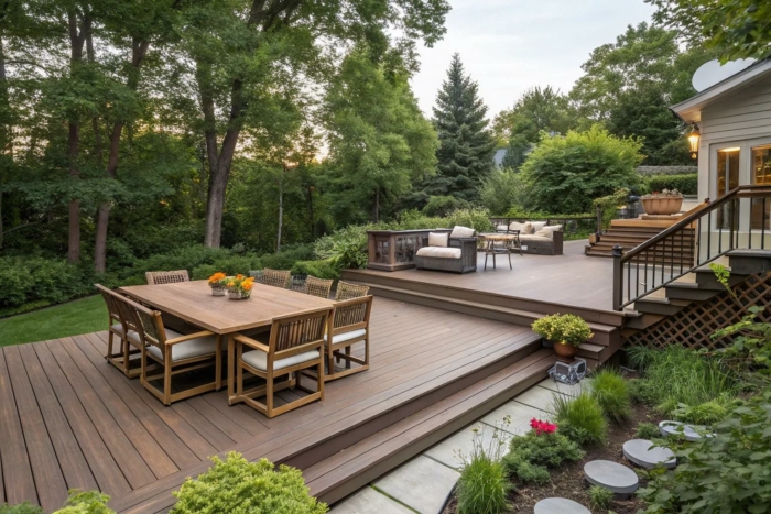 14+ Stunning Split-Level 2 Level Deck Design Ideas