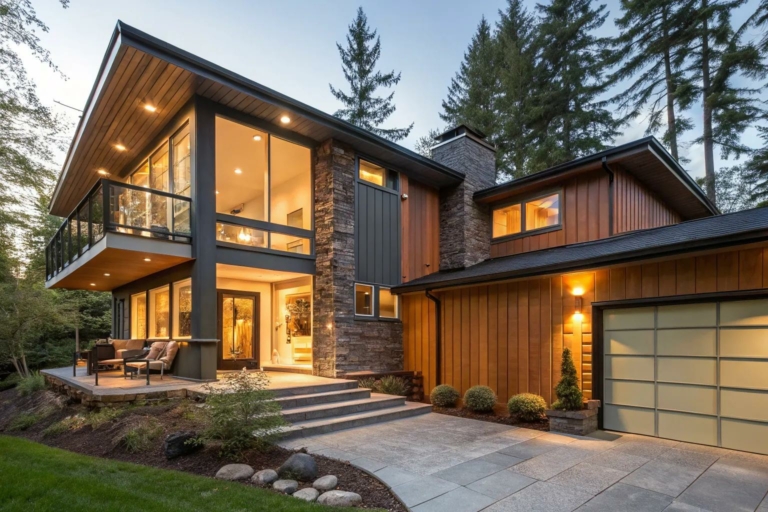 16+ Stunning Cabin Exterior Paint Color Ideas