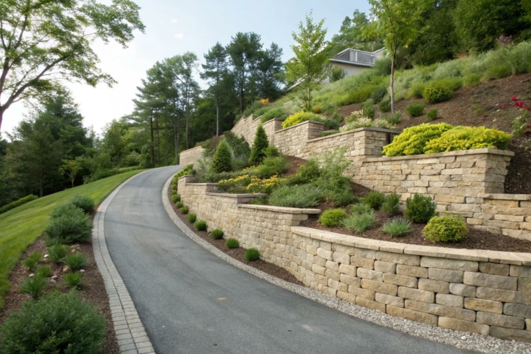 18+ Inspiring Block Retaining Wall Ideas