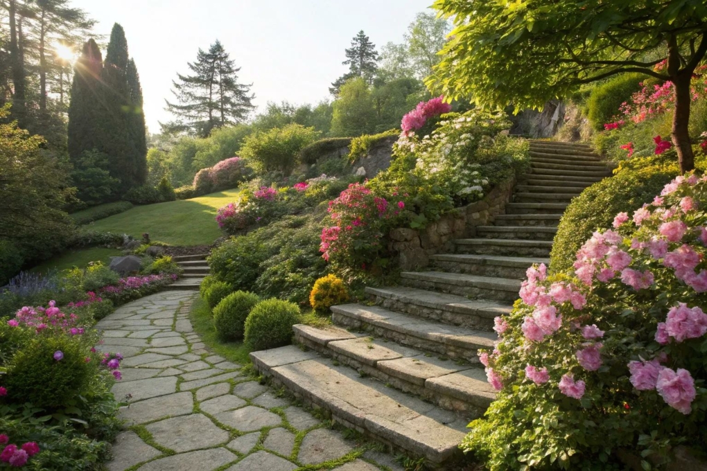 20+ Creative Hillside Steps Ideas for Your Garden