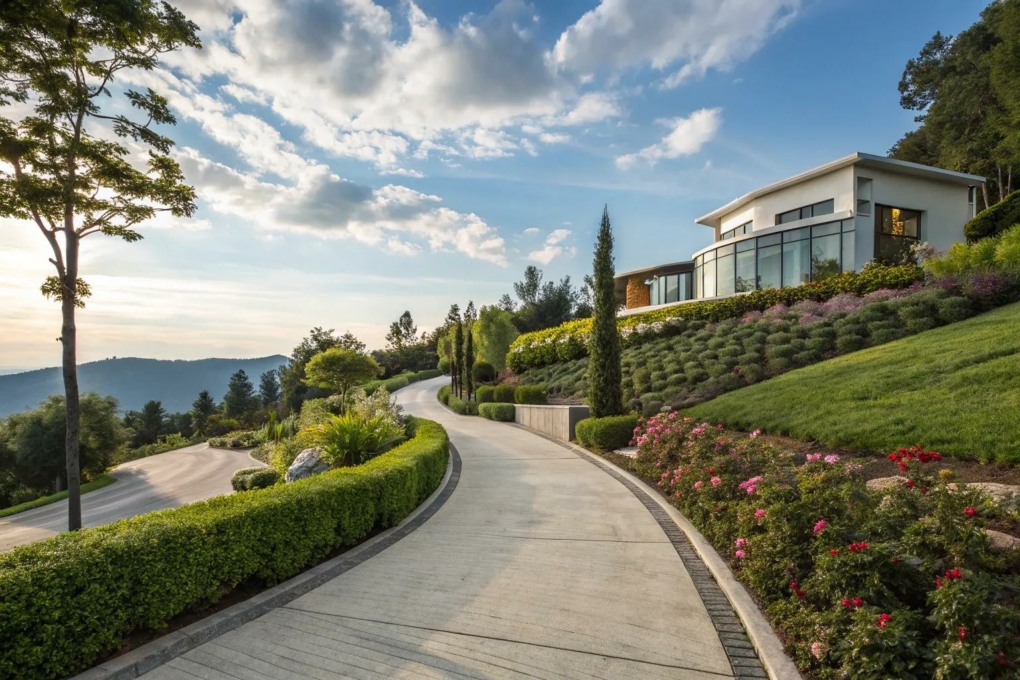 20+ Stylish Concrete and Grass Driveway Ideas