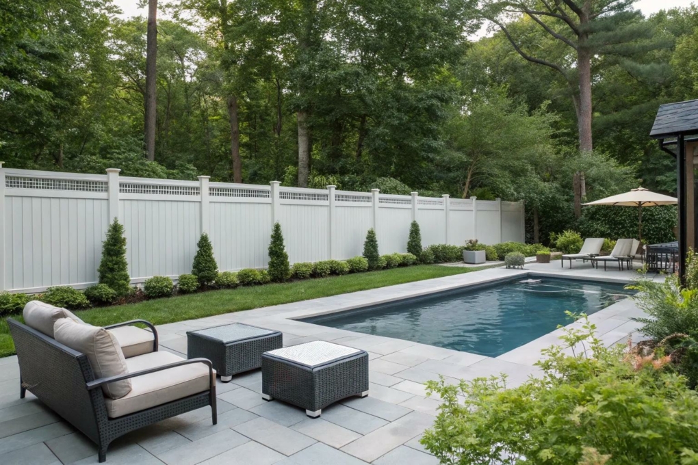 18+ Inspiring Backyard Fence Border Ideas