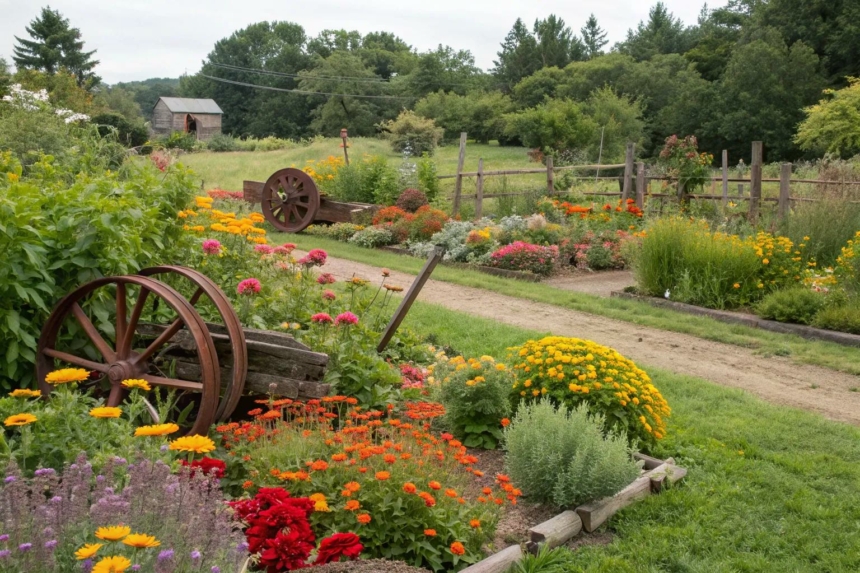 14+ Creative Yard Art Ideas with Old Farm Equipment