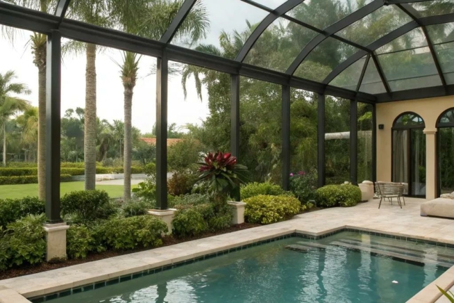 9+ Inspiring Swimming Pool Enclosure Ideas