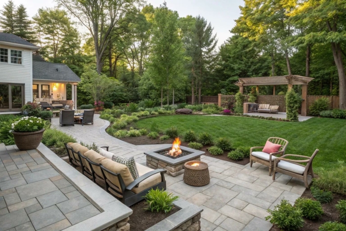 17+ Creative Flat Backyard Landscaping Ideas