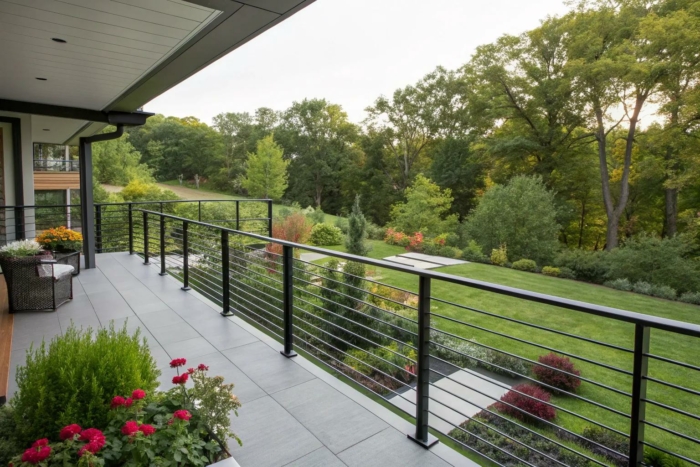 18+ Stylish Black Deck Railing Ideas to Inspire You
