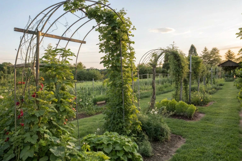 17+ Creative Climbing Plant Support Ideas