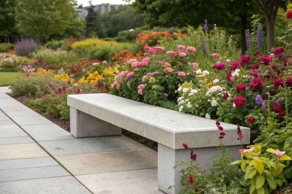 16+ Stylish Concrete Bench Design Ideas