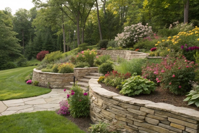 18+ Stunning Curved Retaining Wall Ideas