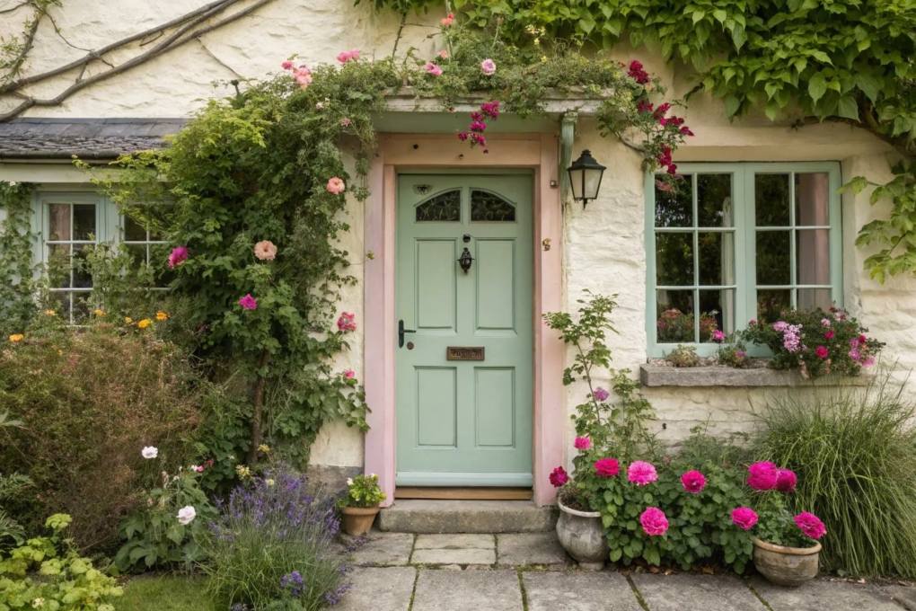 13+ Charming Cottage Front Door Ideas
