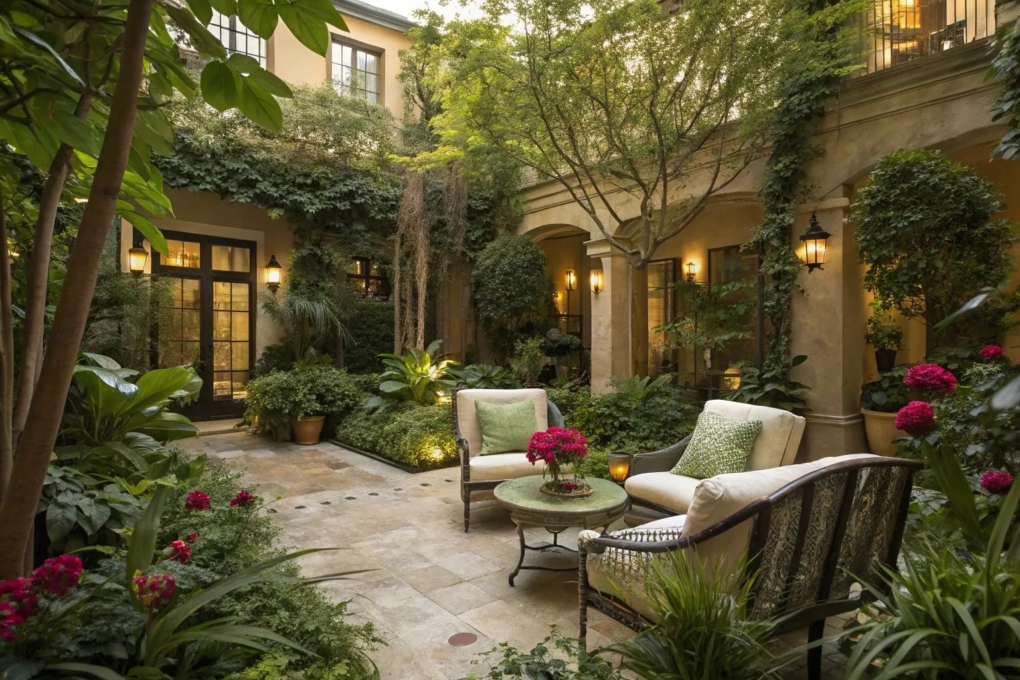 18+ Inspiring Courtyard Olive Tree Pot Ideas