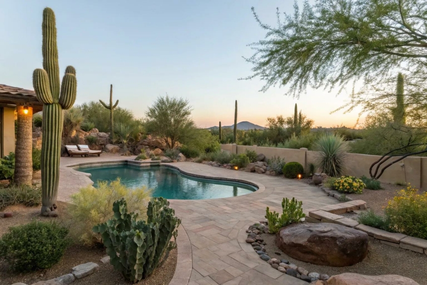 16+ Stunning Desert Scape Landscaping Ideas