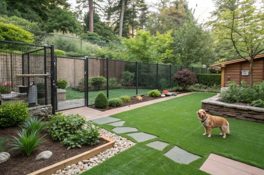 8+ Creative Dog Run Ideas for Beautiful Landscaping