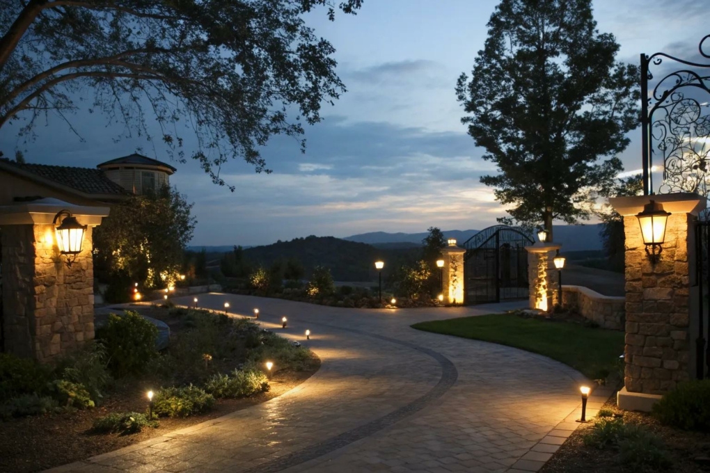 18+ Inspiring Stone Driveway Entrance Ideas