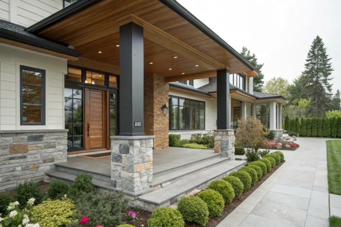 20+ Inspiring Modern Front Porch Column Ideas