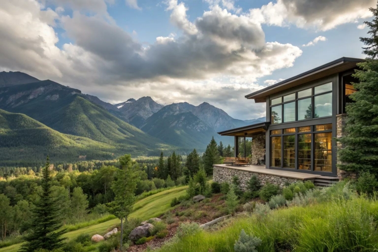 16+ Stunning Exterior Modern Mountain Home Ideas