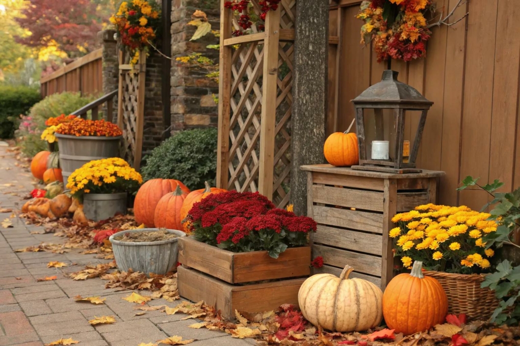 16+ Creative Fall Yard Display Ideas