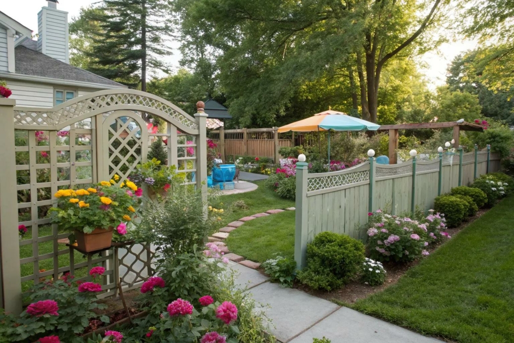 18+ Inspiring Wrought Iron Fence Landscaping Ideas