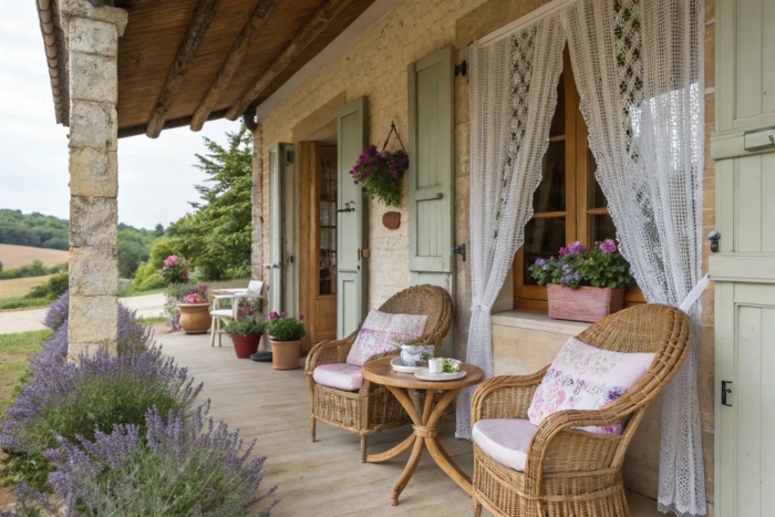 5+ Charming Front Porch Flag Bunting Ideas