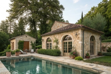 19+ Charming French Country Pool House Ideas