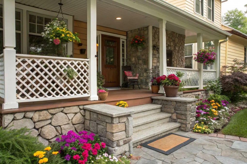 16+ Inspiring Stone Front Porch Ideas to Elevate Your Home