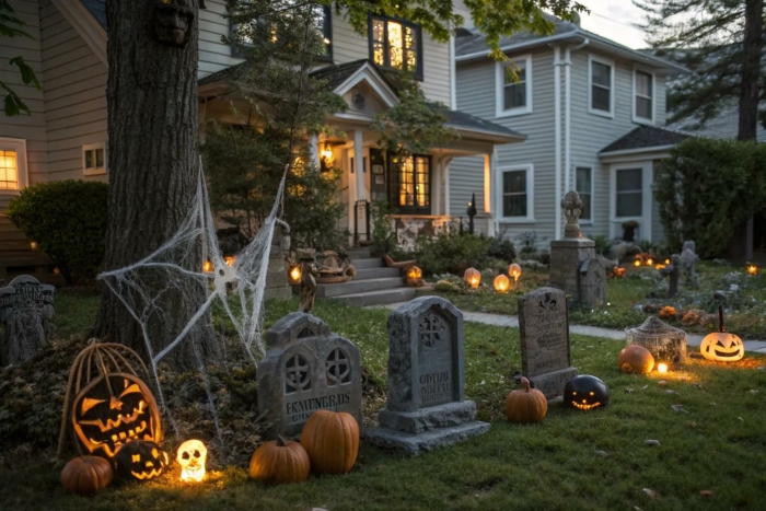 15+ Spooky Haunted Yard Ideas for Halloween