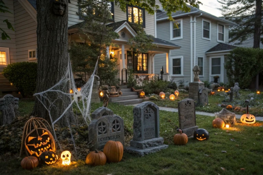15+ Spooky Haunted Yard Ideas for Halloween