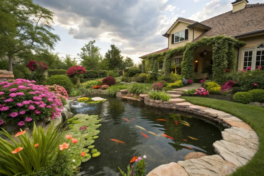 15+ Inspiring Farm Pond Landscaping Ideas