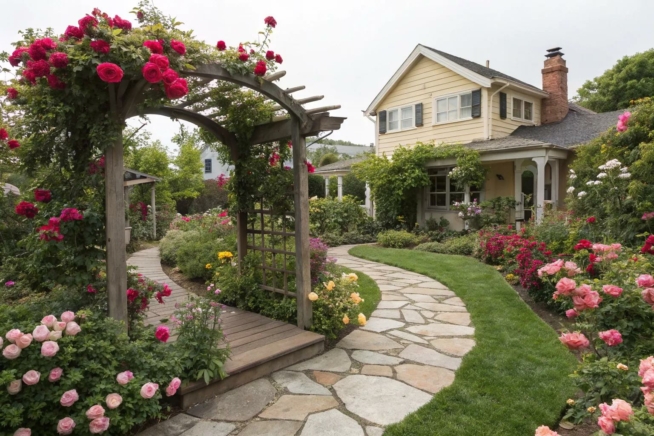 20+ Gorgeous Rose Garden Design Ideas