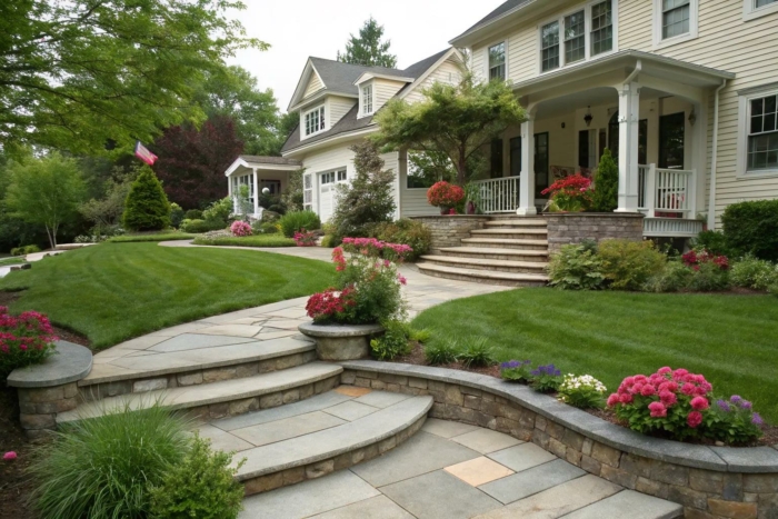 21+ Creative Front Yard Steps Ideas