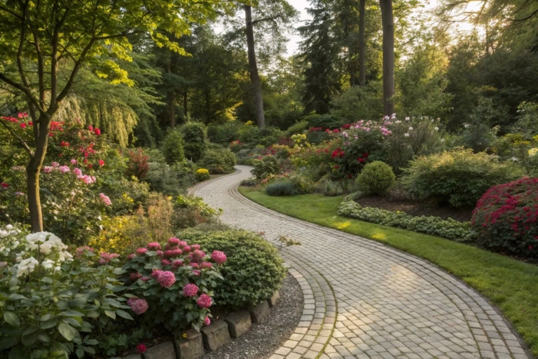 21+ Creative Gravel and Paver Walkway Ideas