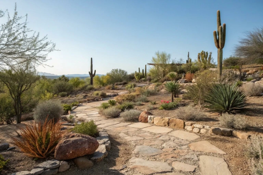 16+ Stunning Desert Scape Landscaping Ideas