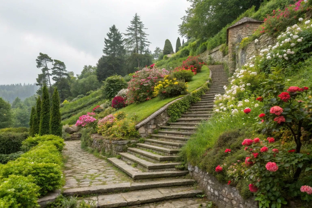 17+ Creative Terraced Steps Landscape Ideas