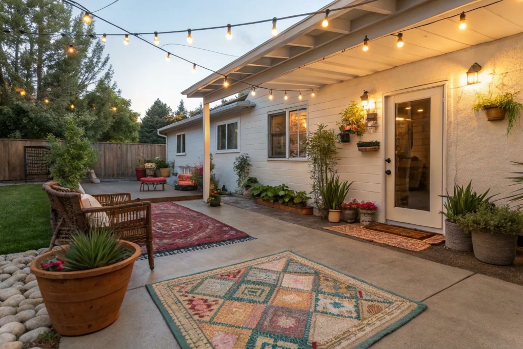 17+ Creative Ideas to Cover Your Concrete Patio